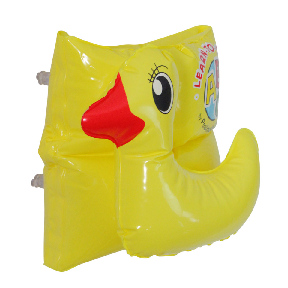 Inflatable Yellow Duck Swimming Pool Arm Float, 8-Inch | Christmas Central