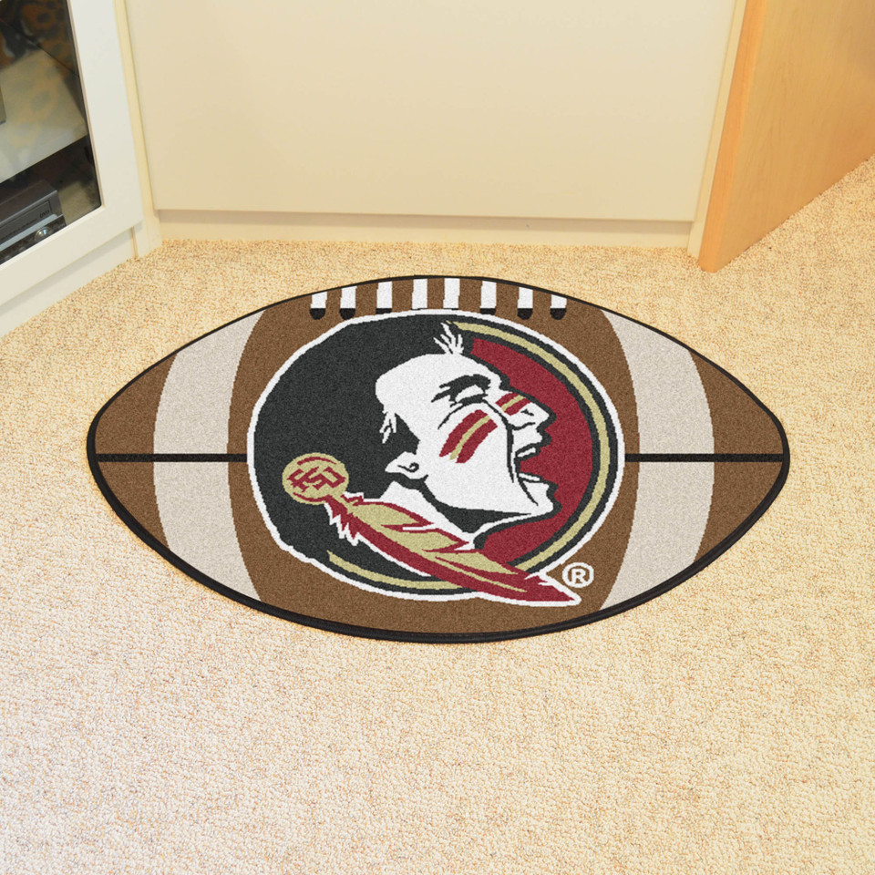 NCAA Florida State University Seminoles Football Shaped Area Rug ...