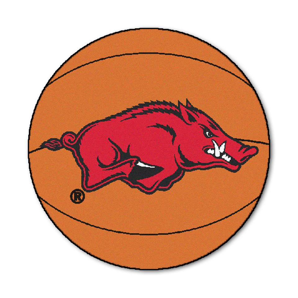 27" Orange & Red NCAA University of Arkansas Razorbacks Basketball ...