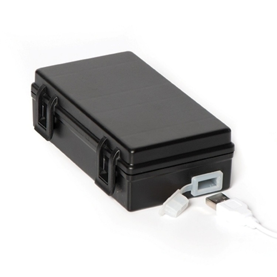 6" White Rectangular USB Battery Box for LED Lights | Christmas Central