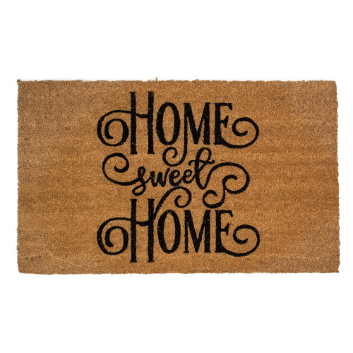 Natural Coir Rectangular "Home Sweet Home" Doormat 18" x 30 ...