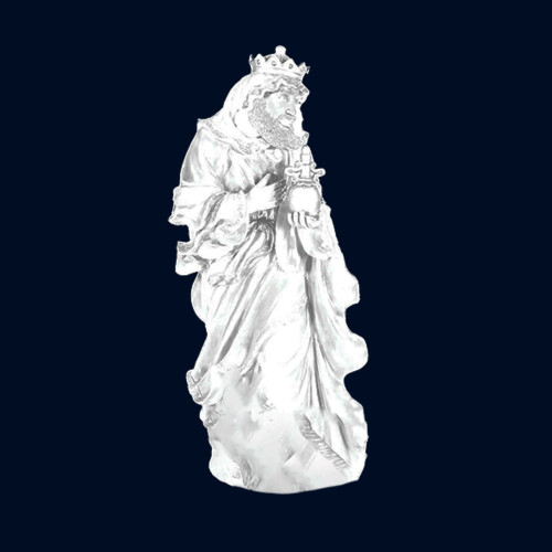 72" White Life Size Traditional King Balthazar Figurine | Christmas Central