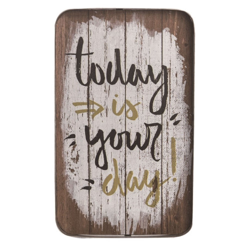 15.75" Brown & White "today is your day" Hanging Wall Sign | Christmas ...