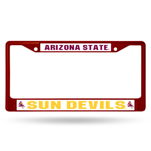 6" x 12" Red & Yellow NFC Arizona State Sun Devils License Plate Cover ...