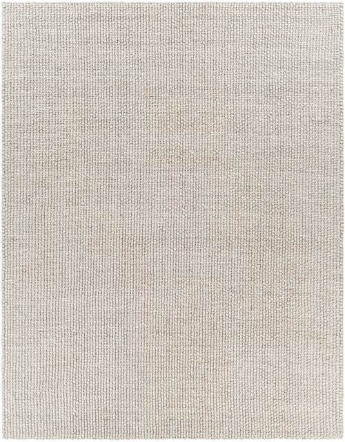 8' x 10' Textured Ivory & Beige Rectangular Area Throw Rug | Christmas ...