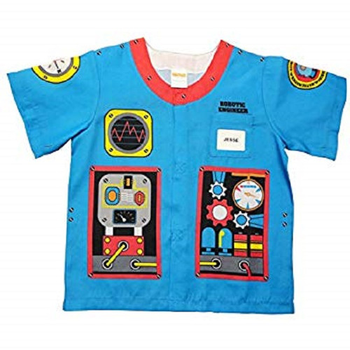 Blue Robotic Engineer Halloween Costume Shirt 3/4 length | Christmas ...