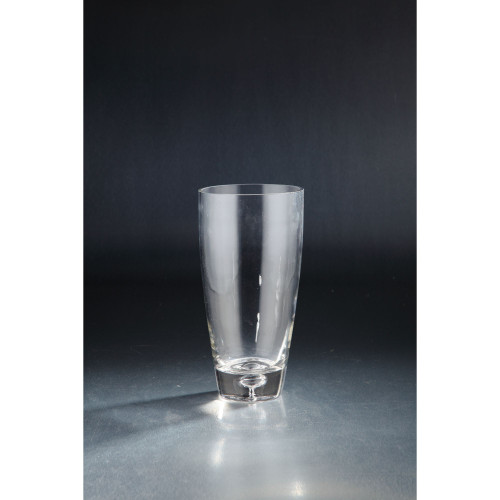 11" Clear Hand Blown Glass Cone Vase Tabletop Decoration | Christmas ...