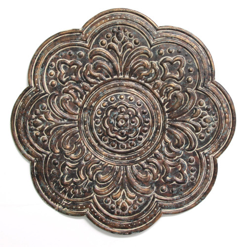 18" Brown Rustic Medallion Wall Decoration | Christmas Central