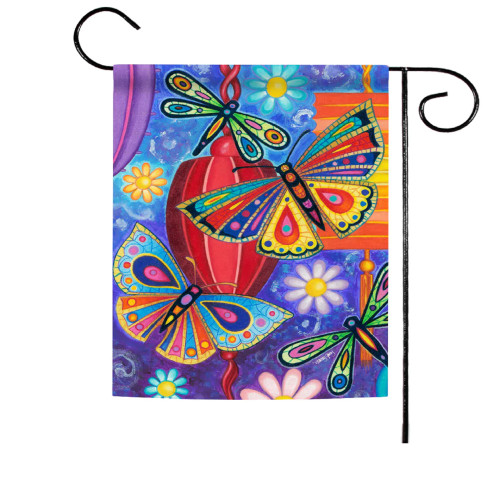 Dragonflies & Butterflies Outdoor Garden Flag 18" x 12.5" | Christmas ...