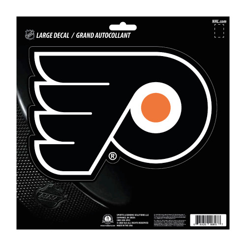 8" NHL Philadelphia Flyers Large Decal Sticker | Christmas Central