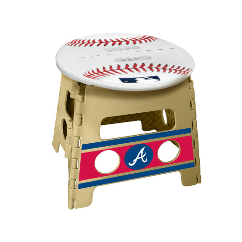 14” MLB Atlanta Braves Folding Step Stool | Christmas Central