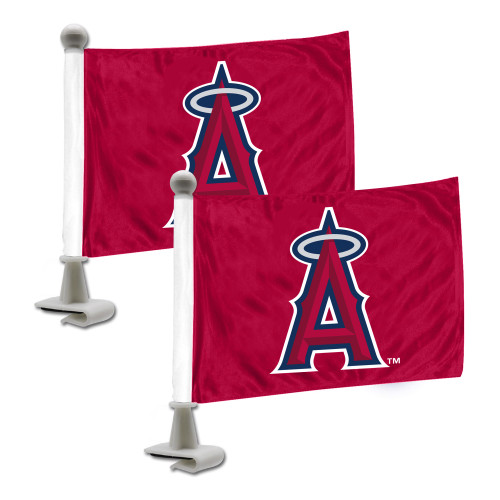 Set of 2 MLB Los Angeles Angels Ambassador Flags 6" x 4" | Christmas ...