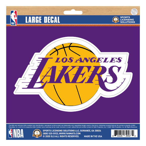 8" NBA Los Angeles Lakers Large Decal Sticker | Christmas Central