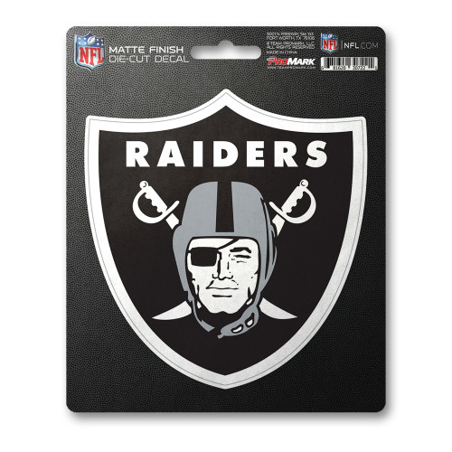 6.25" NFL Las Vegas Raiders Matte Automotive Decal Sticker | Christmas ...