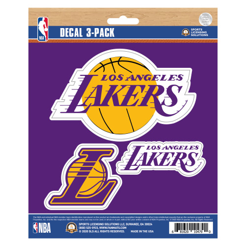 3ct NBA Los Angeles Lakers Automotive Decal Stickers 6.25” | Christmas ...