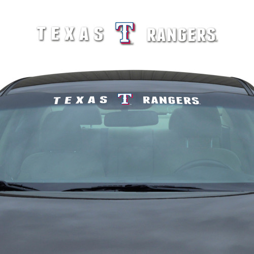 34” MLB Texas Rangers Automotive Windshield Decal | Christmas Central