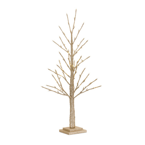 3' Gold LED Lighted Twig Christmas Tree | Christmas Central