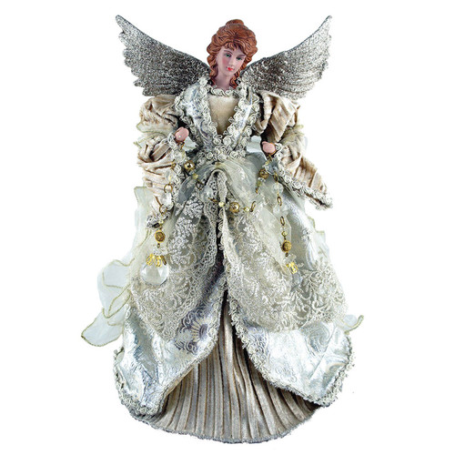16" Gilded Angel Christmas Tree Topper, Unlit | Christmas Central