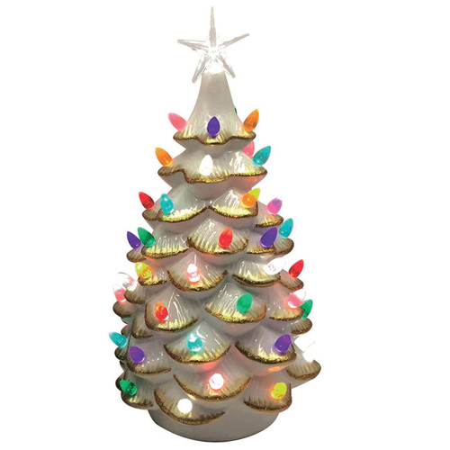 14" Lighted Table Top Christmas Tree with Star Topper | Christmas Central