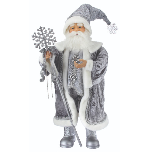 3' Ice Palace Santa Claus Standing Christmas Figurine | Christmas Central