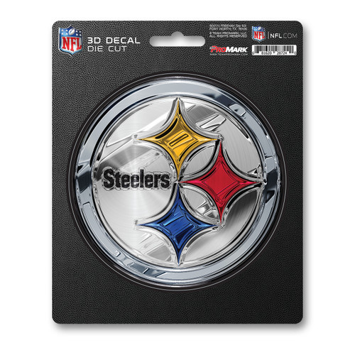 6.25” NFL Pittsburgh Steelers 3D Decal Sticker | Christmas Central