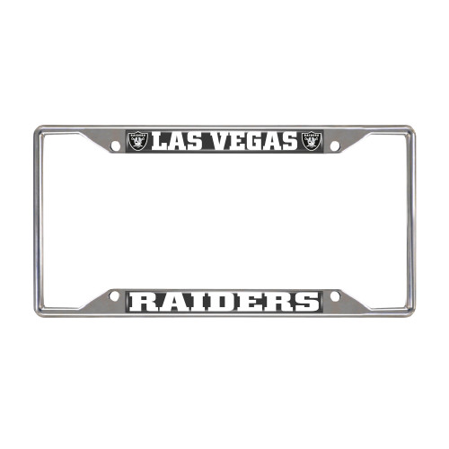 12.25” Gray Las Vegas Raiders License Plate Frame | Christmas Central