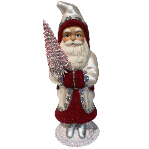 11” Paper Mache Santa in a Pearl Christmas Candy Container | Christmas ...