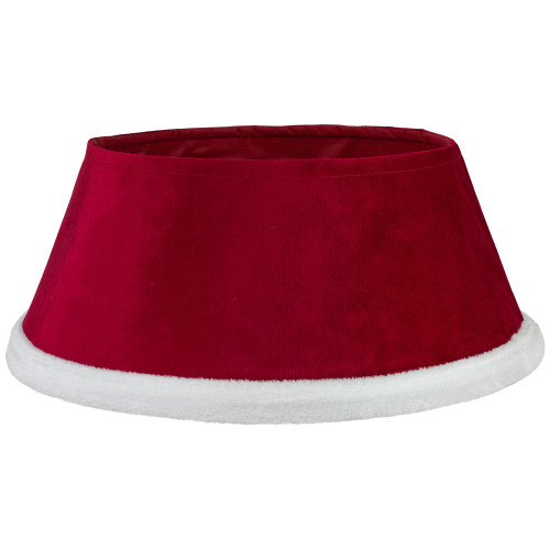 25" Red Santa Suit Round Christmas Tree Collar | Christmas Central