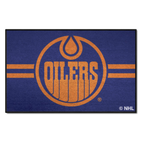 1.5' x 2.5' NHL Edmonton Oilers Rectangular Mat Rug | Christmas Central