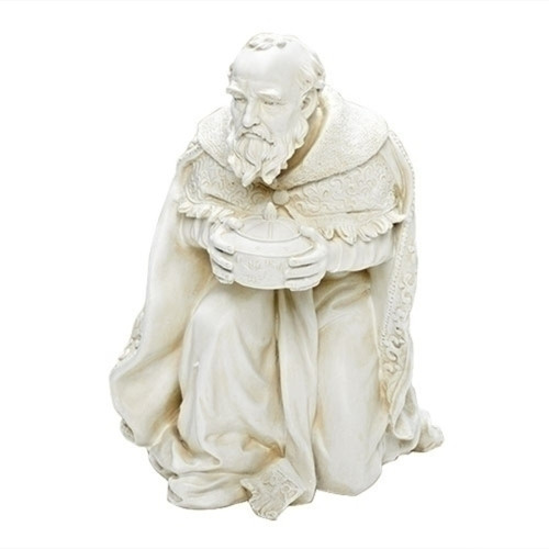 17" Kneeling King Christmas Outdoor Nativity Statue | Christmas Central