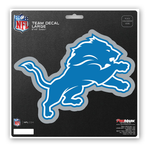8" NFL Detroit Lions Large Decal Sticker | Christmas Central