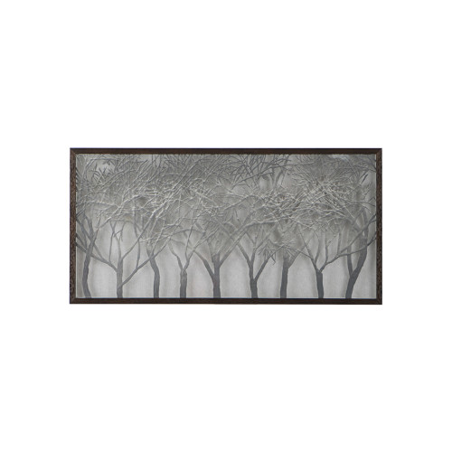 Rectangular Giotto Forest Shadow Box Wall Decoration - 39.5" - Gray ...