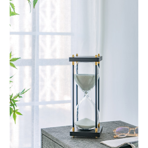 Hourglass with Wooden Frame - 12.25" - Brown | Christmas Central