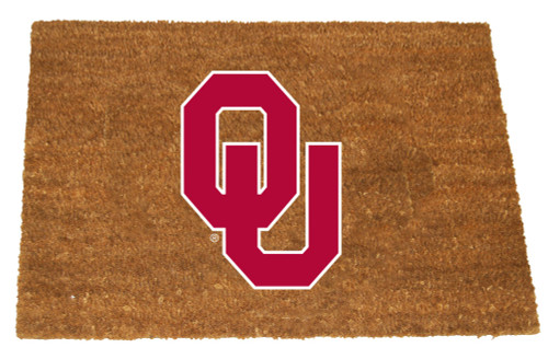 NCAA Oklahoma Sooners Rectangular Coir Door Mat 29.5" x 19.5 ...