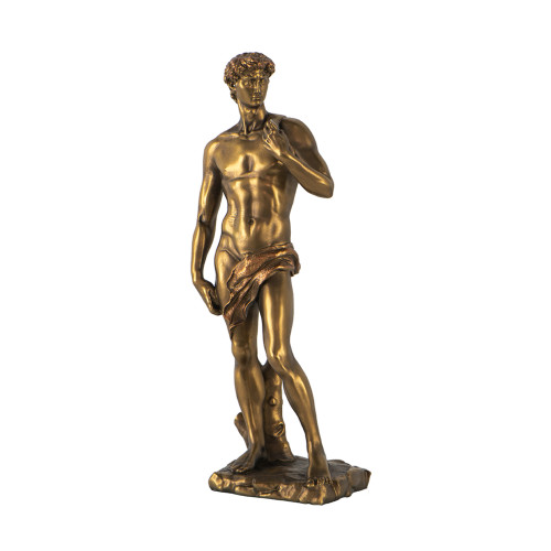 David Tabletop Statue - 13.75" - Gold | Christmas Central