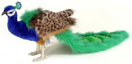 23" Life-Like Handcrafted Extra Soft Plush Vibrant Peacock Bird Stuffed ...