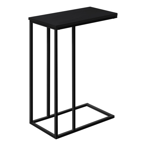 C-Shaped Metal End Table - 24" - Black | Christmas Central