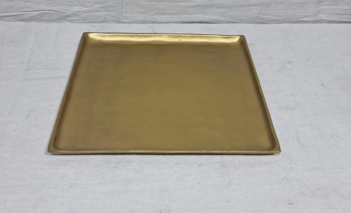 Antique Square Plate - 27.5" - Brass Tone | Christmas Central