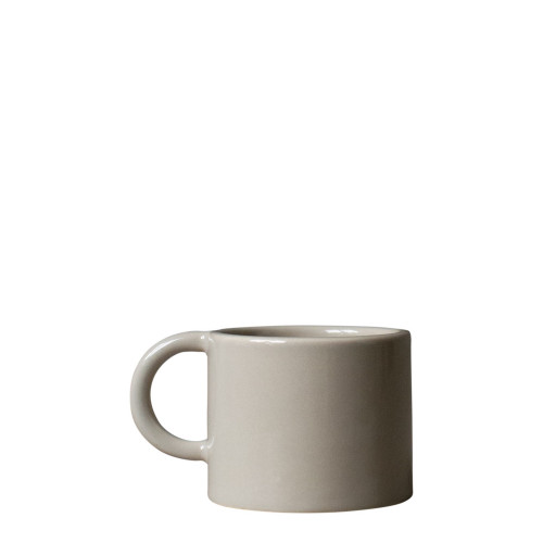 Shiny Ceramic Mug - 2.25" - Gray | Christmas Central