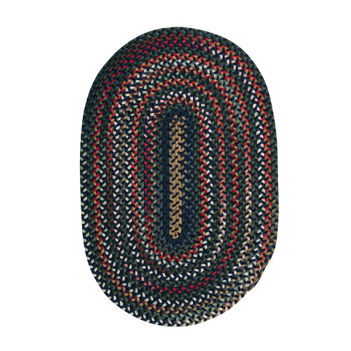 6' x 9' Oval Handmade Braided Throw Rug | Christmas Central