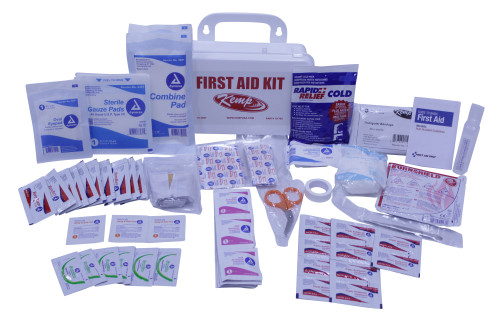 8.5" White & Blue 10-Unit 10 Persons First Aid Kit | Christmas Central