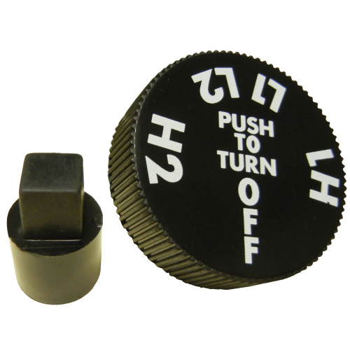 2" Black & White Plastic Control Knob for Falcon Brand Gas Grills ...