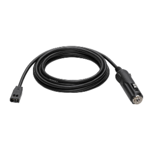 8" Matte Black PC HELIX - 12 V DC Port Power Cord | Christmas Central