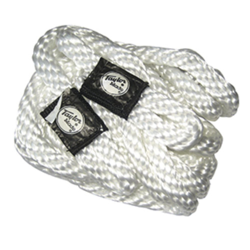 Pack of 2 White & Black Fender Loc Braided Ropes 72" | Christmas Central