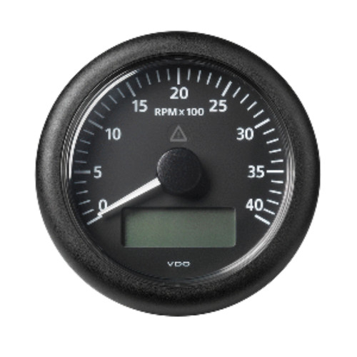7" Black VDO Marine 85 Millimeters Viewline Tachometer with ...