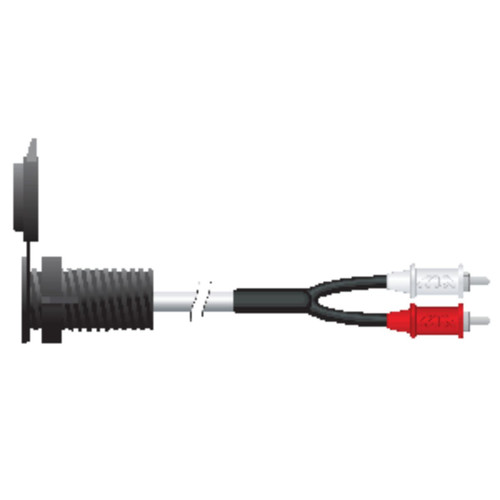 6" Red & Gray contemporary Auxiliary Audio Input Jack | Christmas Central
