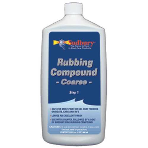 8" Blue & White Rubbing Compound Coarse Step 1 32 Oz. | Christmas Central