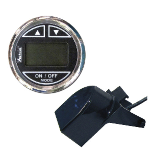7" Clear & Black Standard Sailboat Deck Depth Sounder Transducer ...