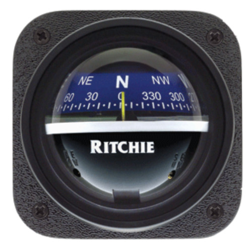 5" Black, Blue, & White Nautical Ritchie V-537B Explorer Compass ...