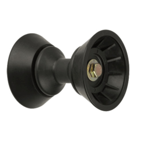 6" Black C.E. Smith Multipurpose 3" Bow Bell Roller Assembly - TPR ...